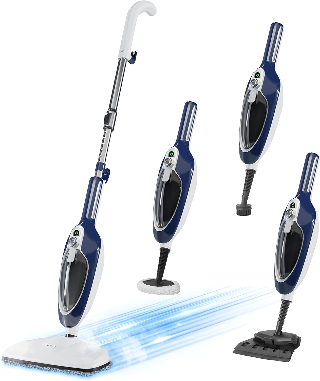 Steam Mop - 10-in-1 Floor Steamer Detachable MultiPurpose Handheld Ste ...